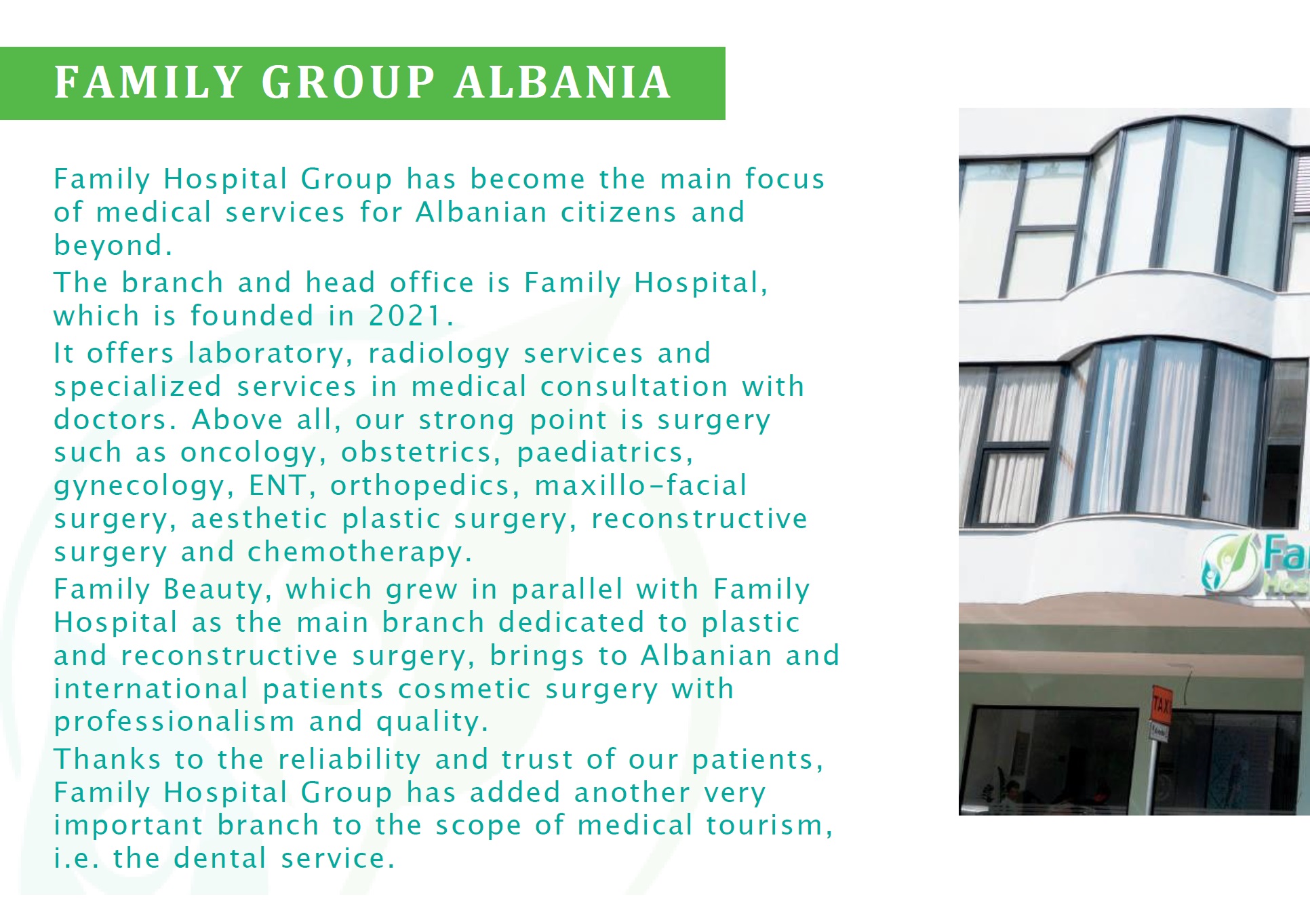 About Us – International Family Hospital